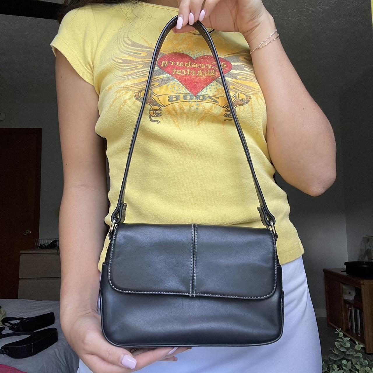 vintage small shoulder bag 🎸 leather cherokee bag... - Depop