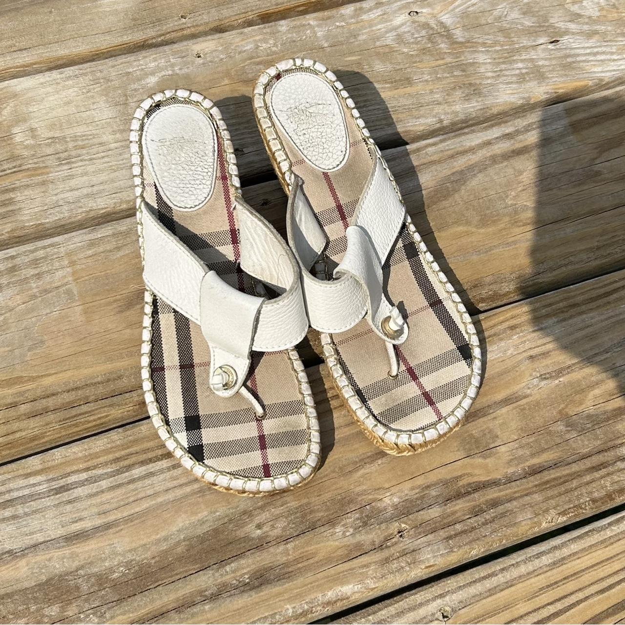 Women’s Burberry Sandals Wedges Size 40. Good Used... - Depop