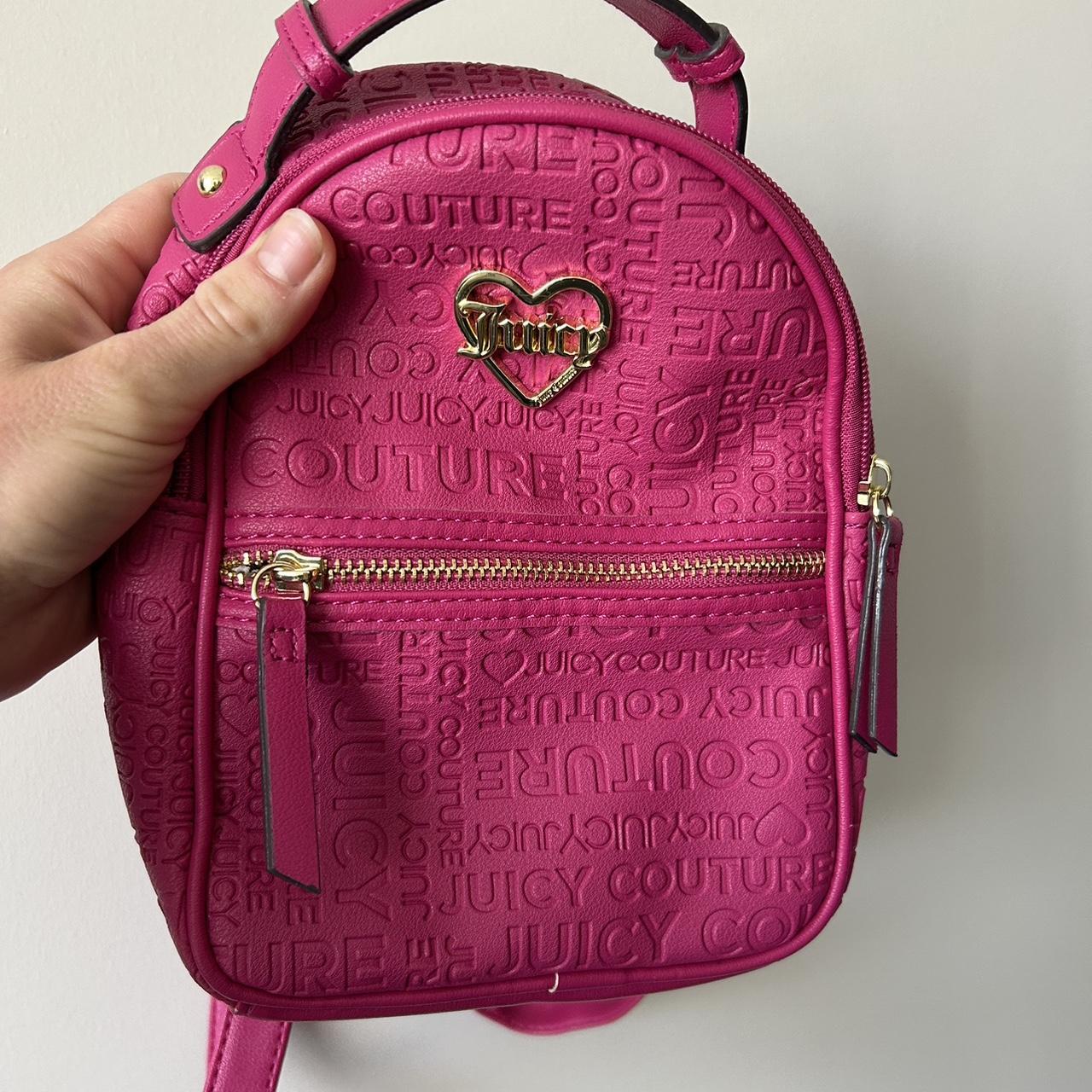 Juicy Couture Pink Backpack Bag No flaws to... - Depop