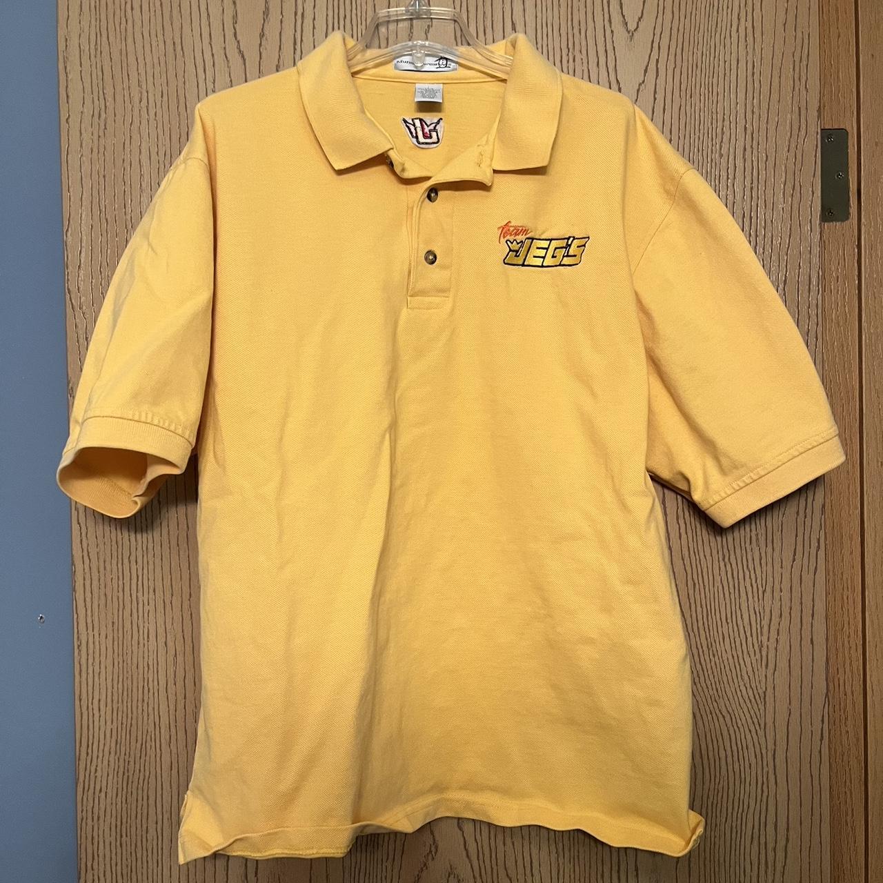 Team jegs polo with back neck logo embroidery - Depop