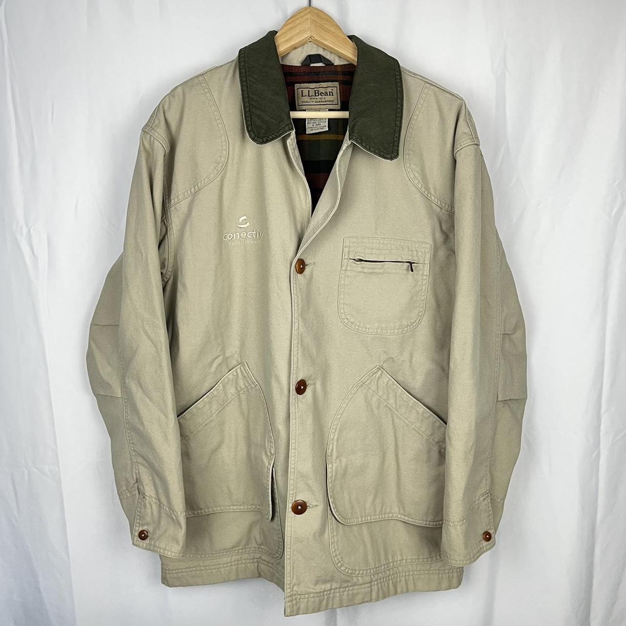 Vintage L.L. Bean Field Jacket Plaid Lined and... - Depop