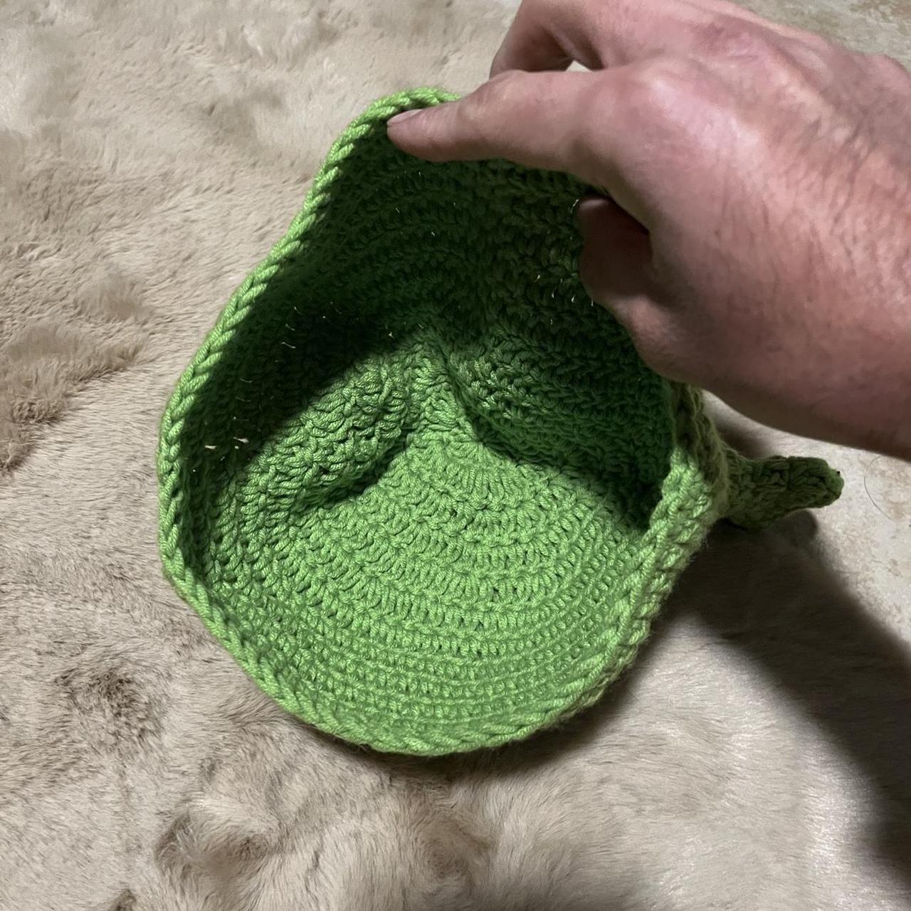 Shrek ears crochet knit hat. In excellent condition.... - Depop