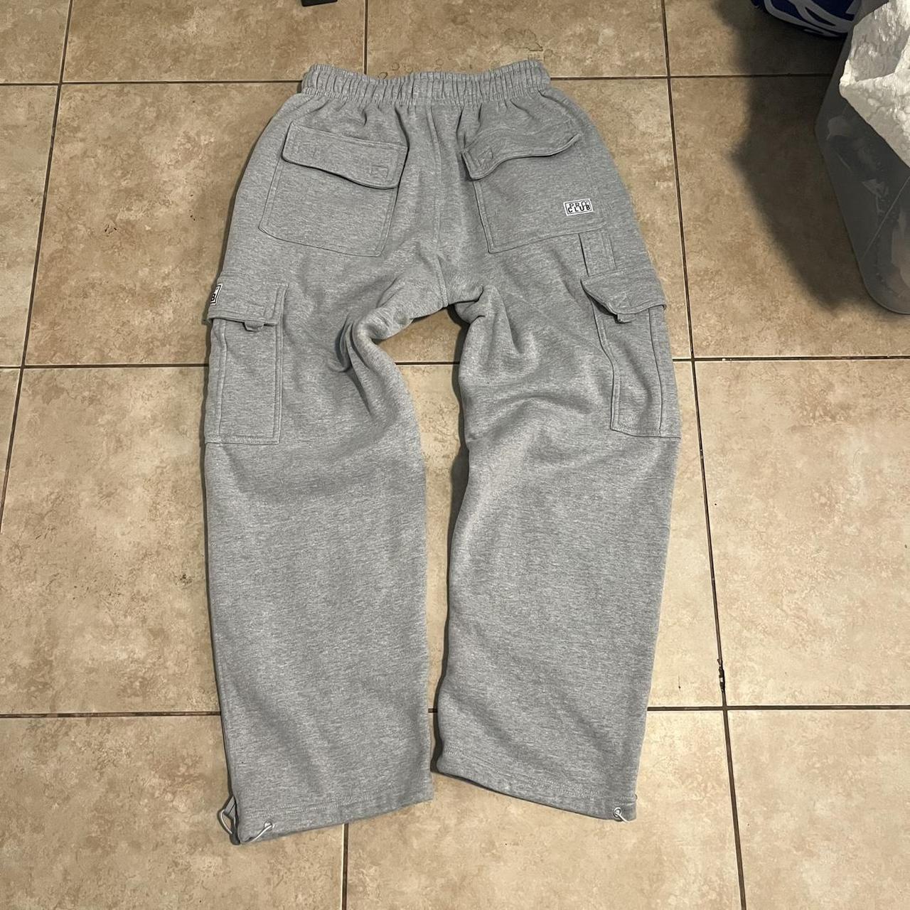 Pro Club heavyweight cargo sweatpants with... - Depop