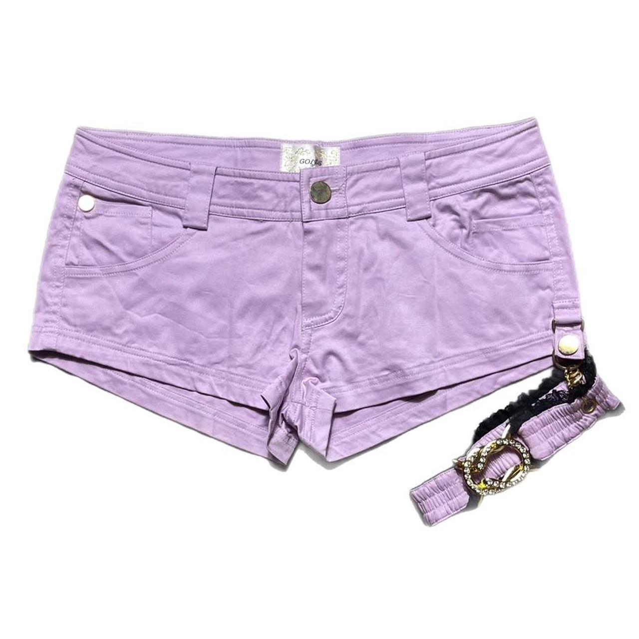 Gyaru lavender purple micro shorts with detachable... - Depop