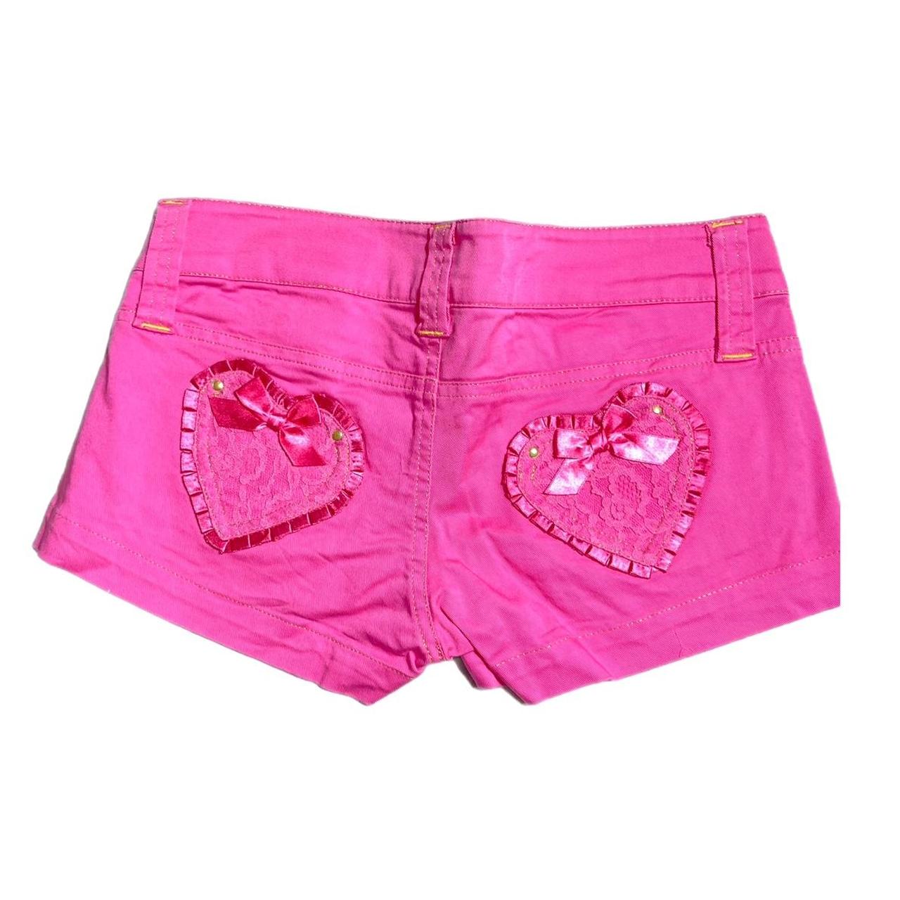 Ma*rs hot pink heart shape pockets on the back... - Depop