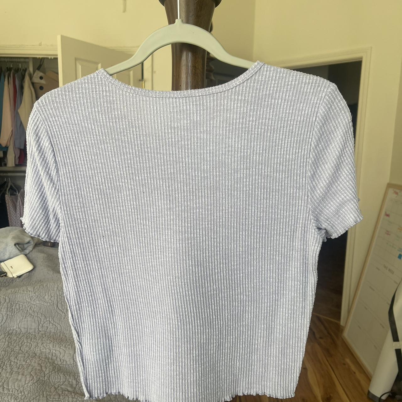 American Eagle baby blue tee -very stretchy and... | Depop