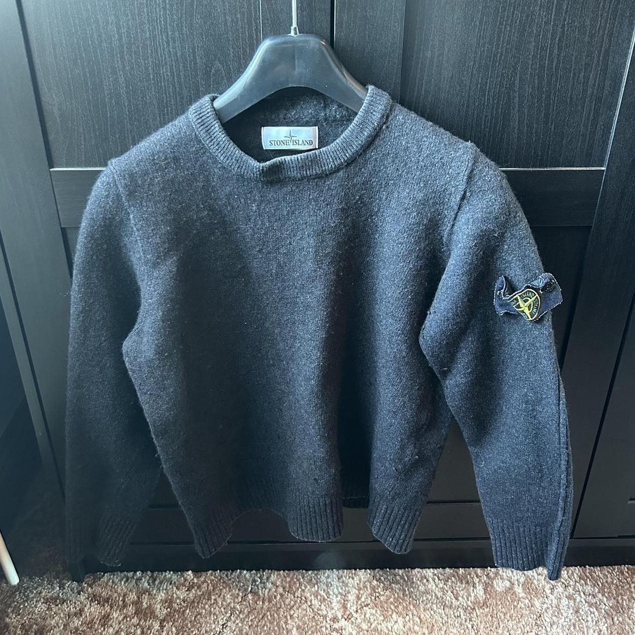 Authentic wool knit stone island jumper Smart... - Depop
