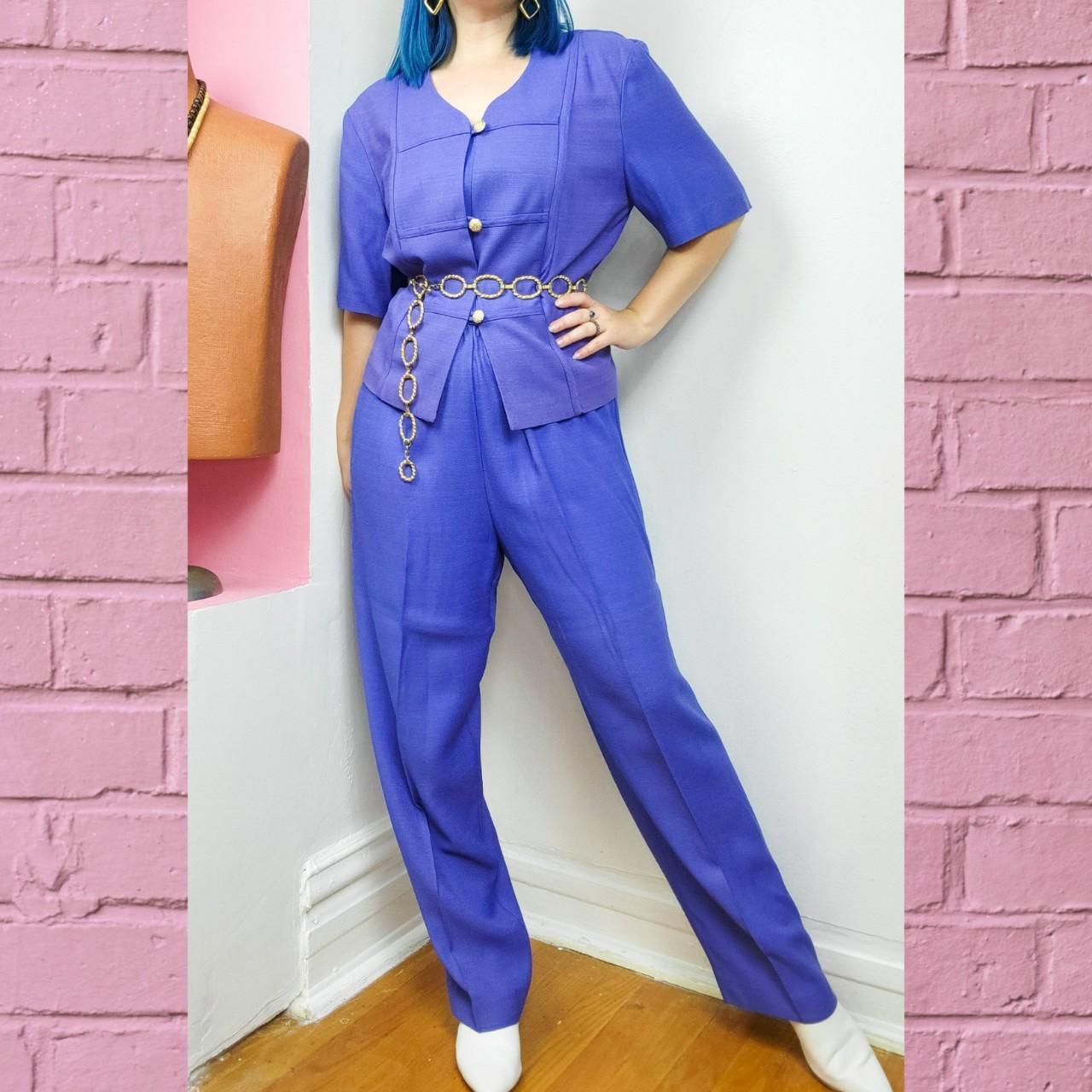 Vintage two piece set 💙 Vintage 90s periwinkle two... - Depop