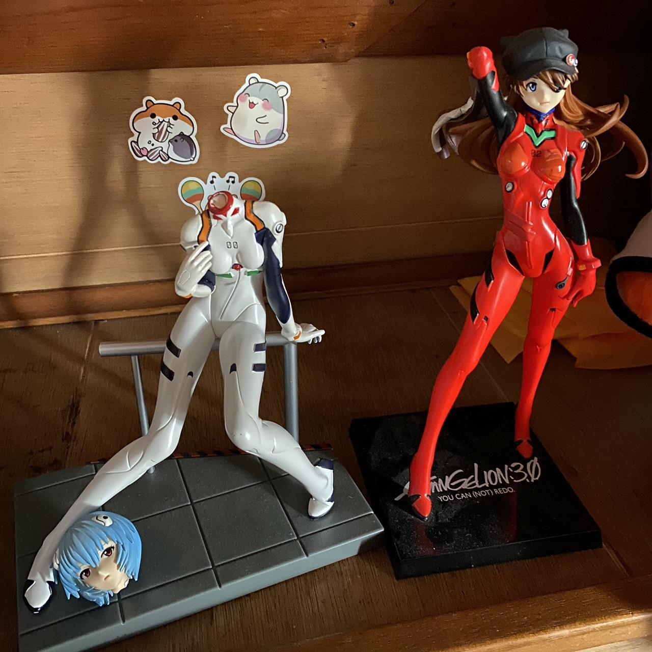 evangelion rei asuka anime bundle figure i have so... - Depop