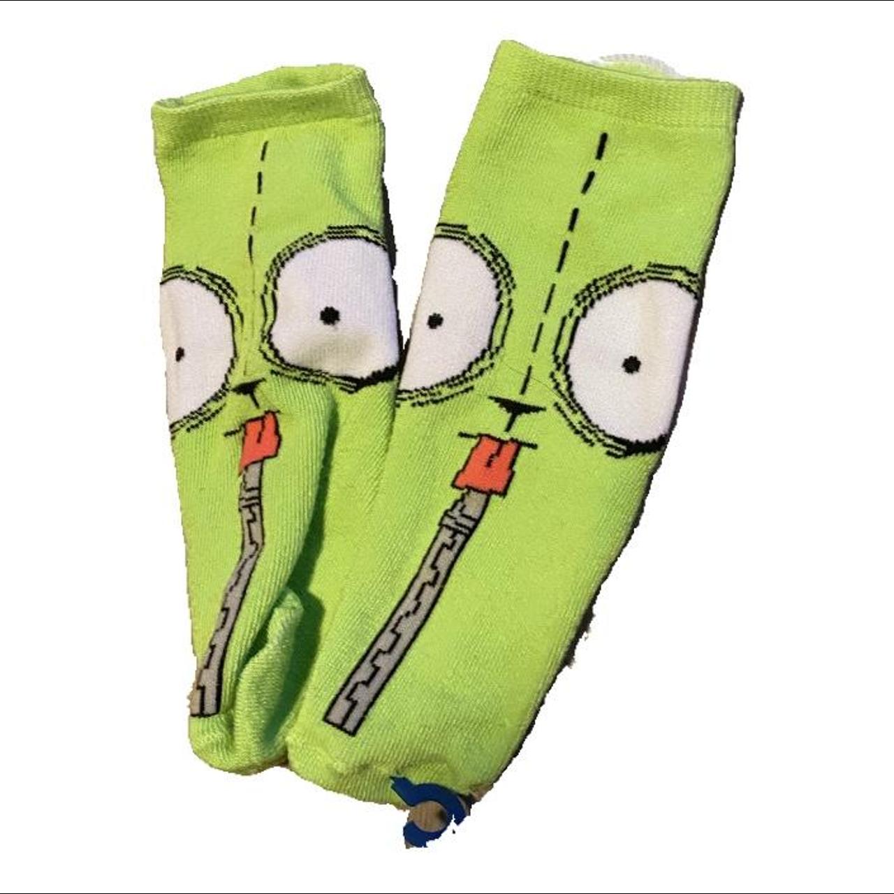Invader zim socks FREE IF YOU ORDER ANOTHER ITEM... - Depop