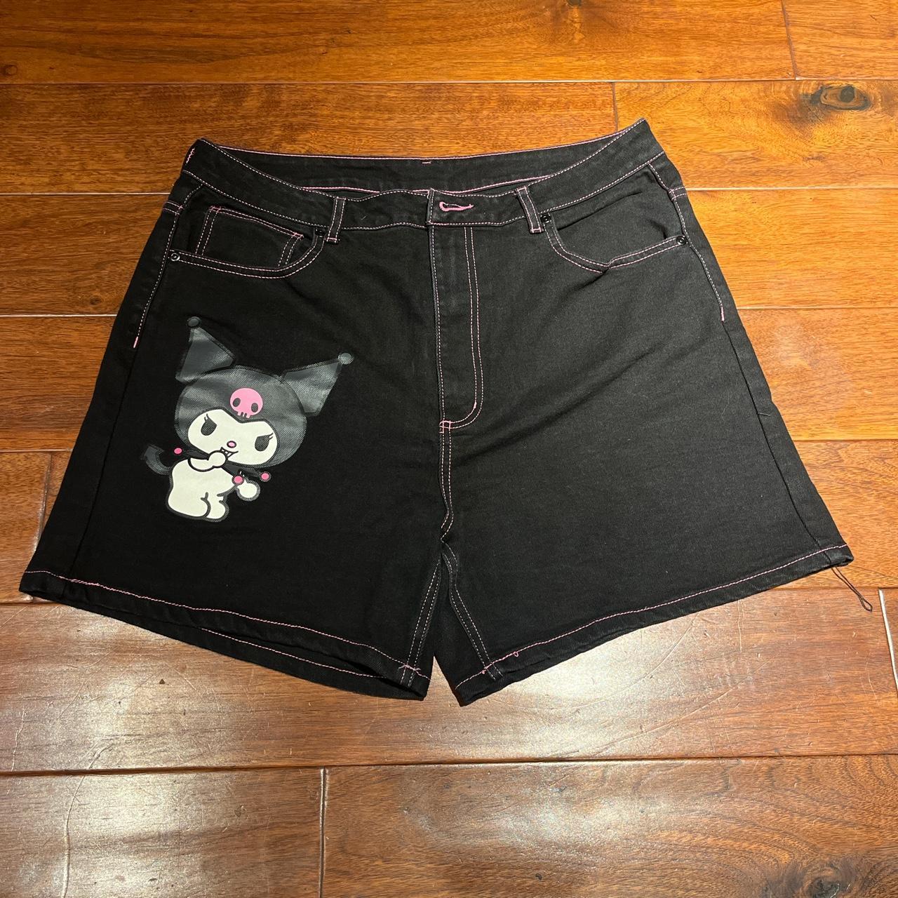 Hello Kitty Kuromi Sanrio Affliction Style y2k black... - Depop