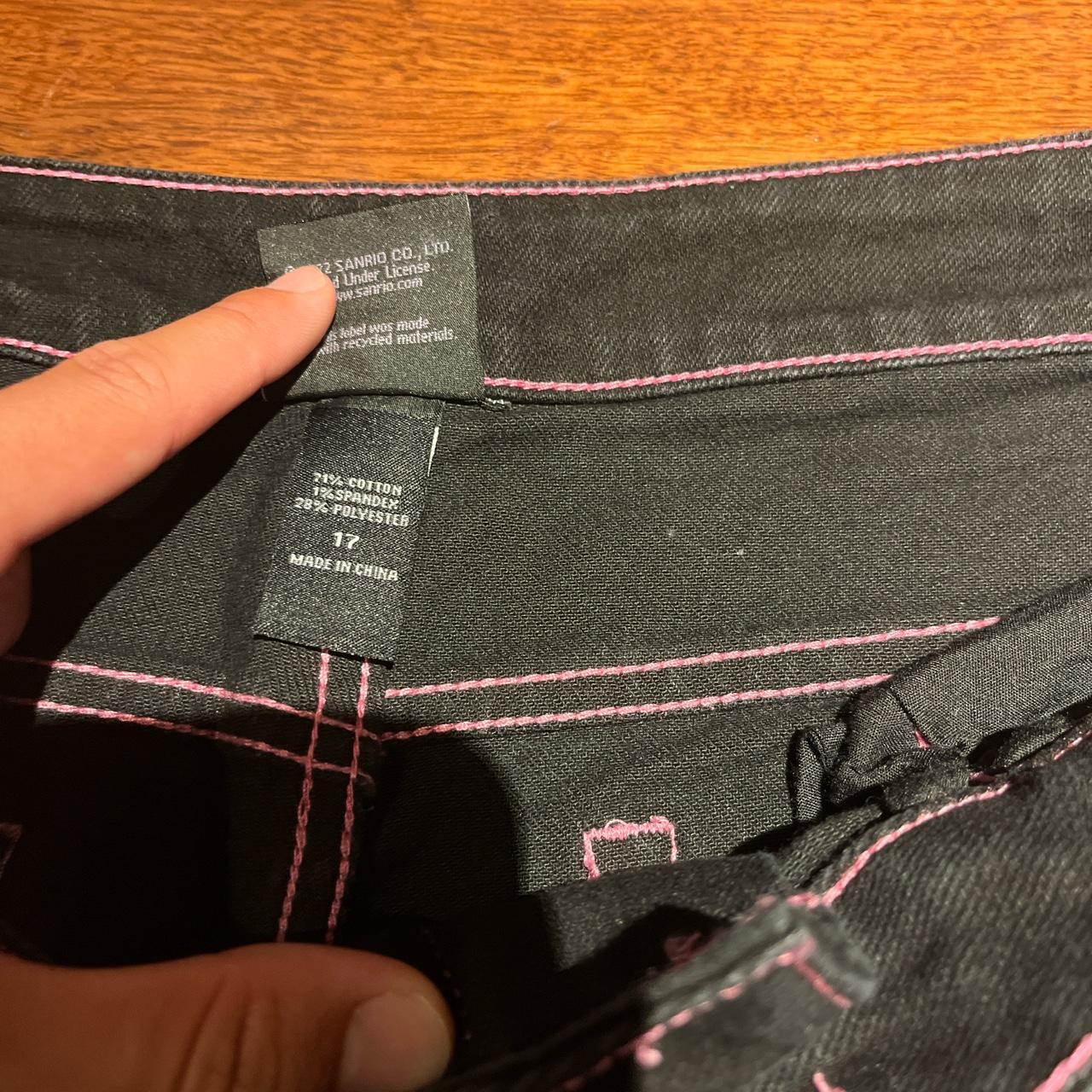 Hello Kitty Kuromi Sanrio Affliction Style y2k black... - Depop