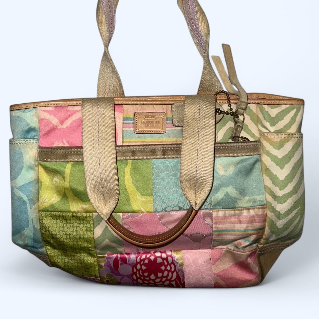 Coach Pastel Patchwork Bag | Depop