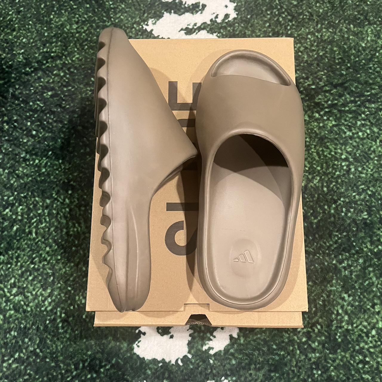 Yeezy Men's Brown Slides | Depop