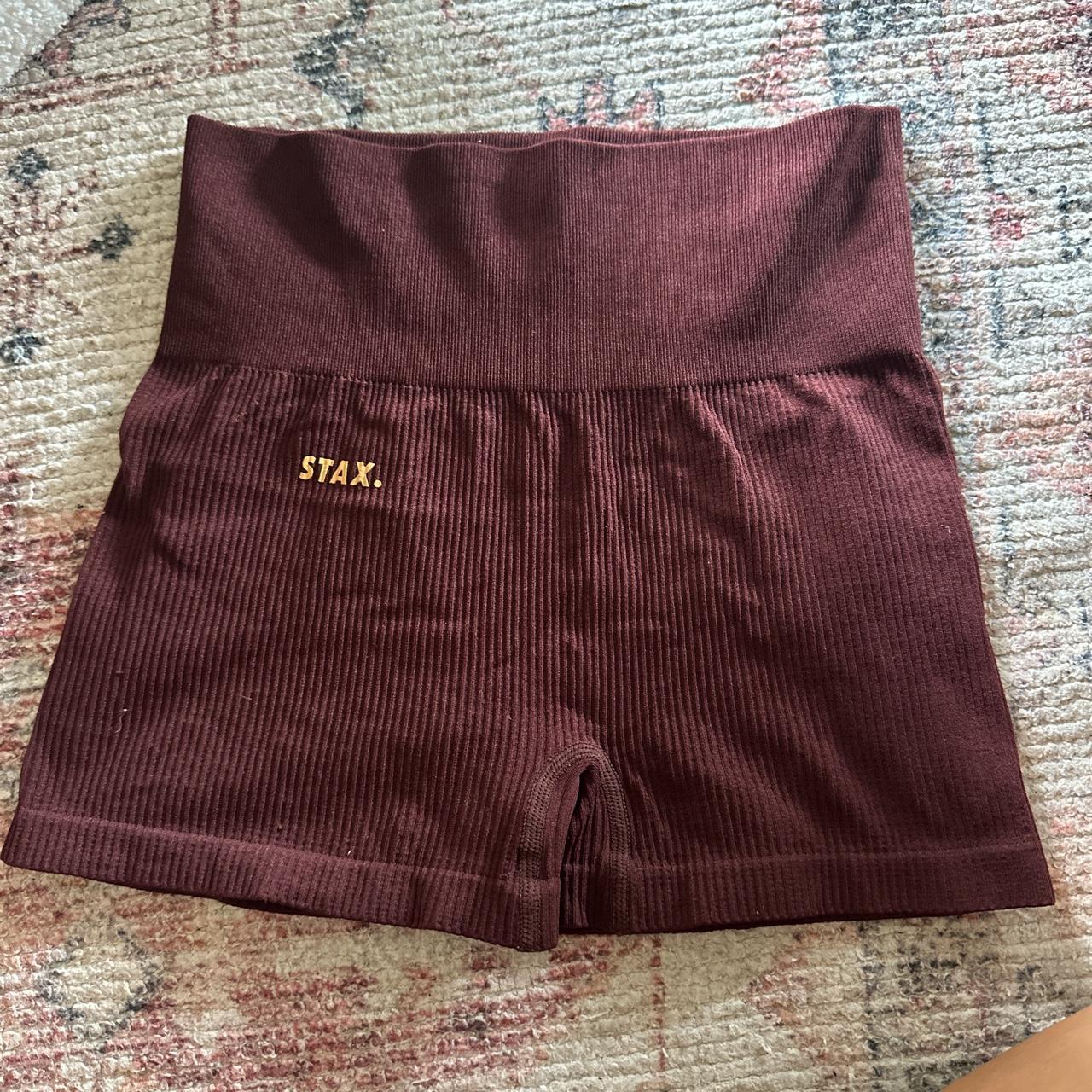Stax gym shorts Worn once - Depop