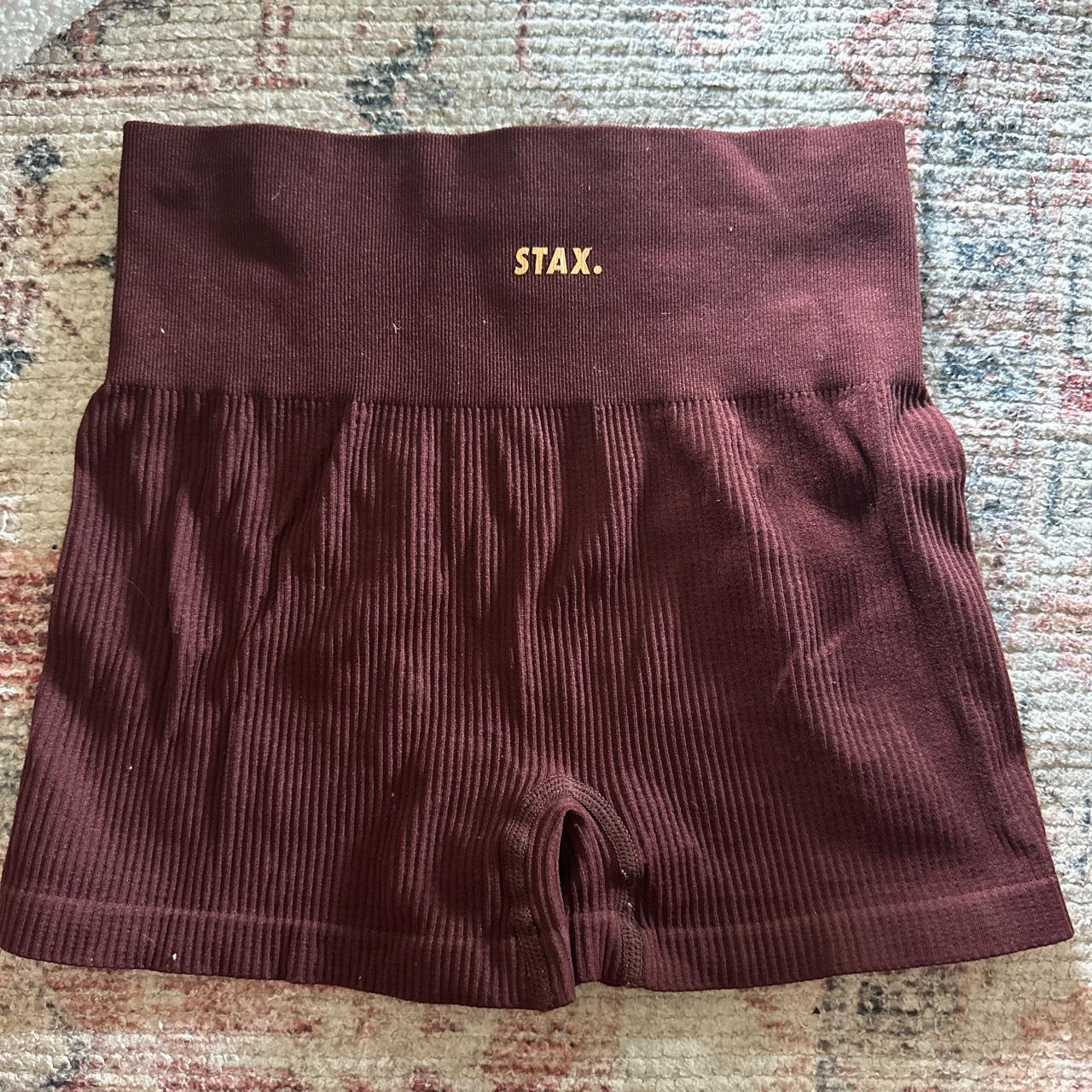 Stax gym shorts Worn once - Depop