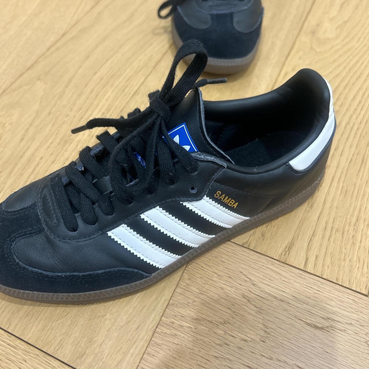 black adidas samba brand new never worn size 6 | Depop