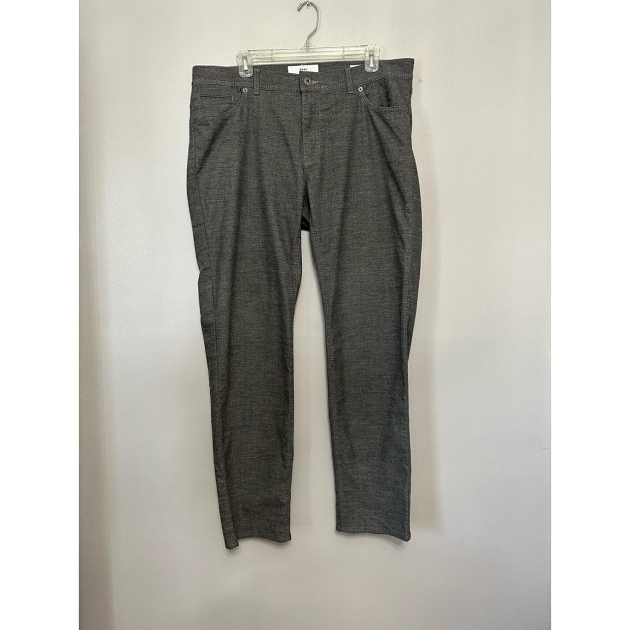 Brax Mens Feel Good Cooper Fancy Casual Pants Gray 5... - Depop