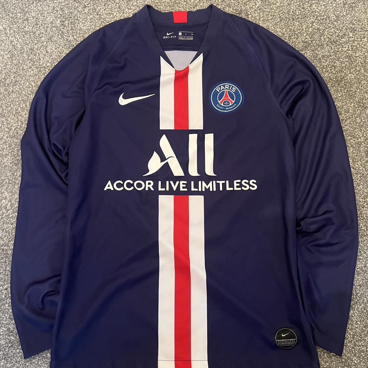 Nike PSG long sleeve football shirt Size small... | Depop