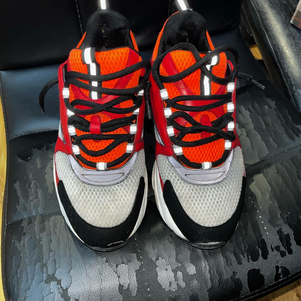 dior b22 red and white -8/10 -size 8/8.5 -no box - Depop