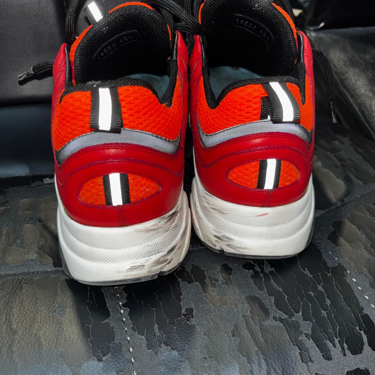 dior b22 red and white -8/10 -size 8/8.5 -no box - Depop