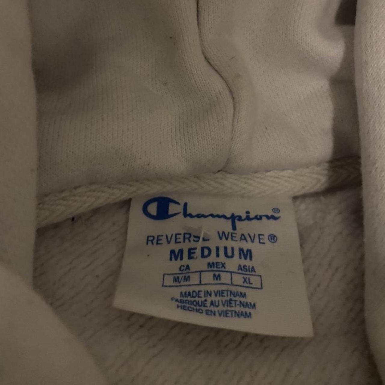 Champion Hoodie With Snap Buttons & One large Pocket... - Depop