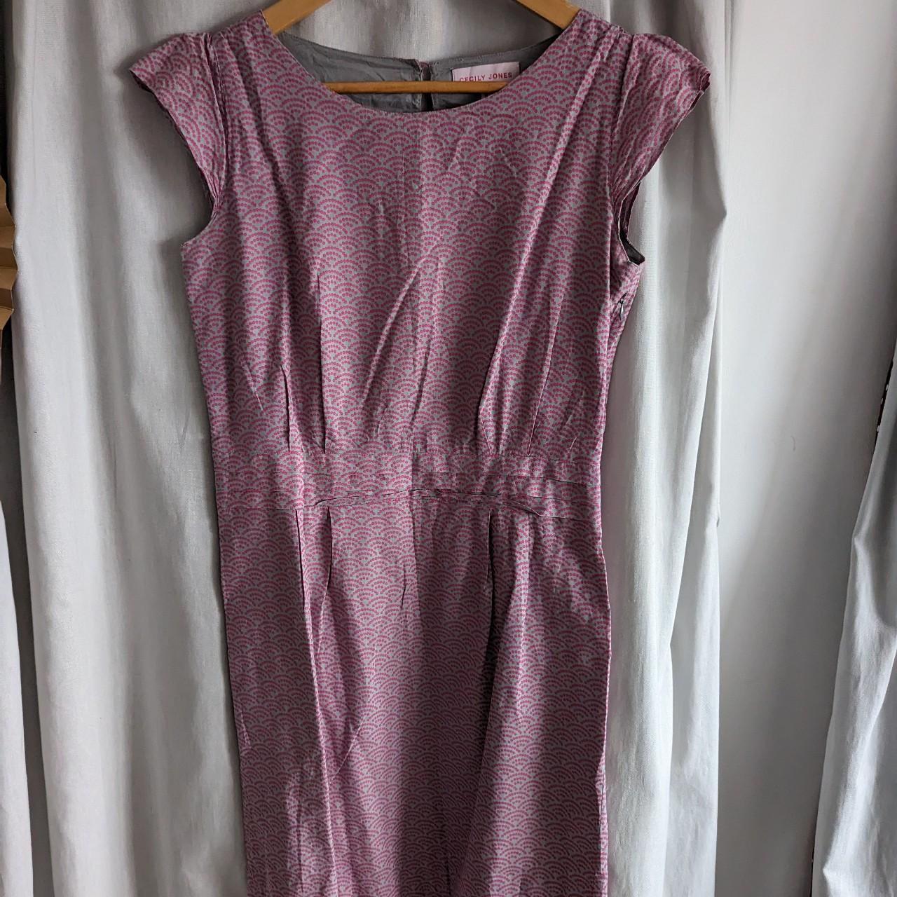 Cecily Jones Pink Dress - Size Medium - Depop