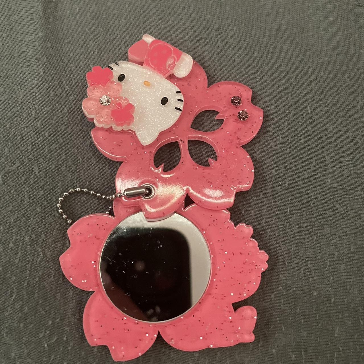 Pink cherry blossom hello kitty mirror New w/o... - Depop