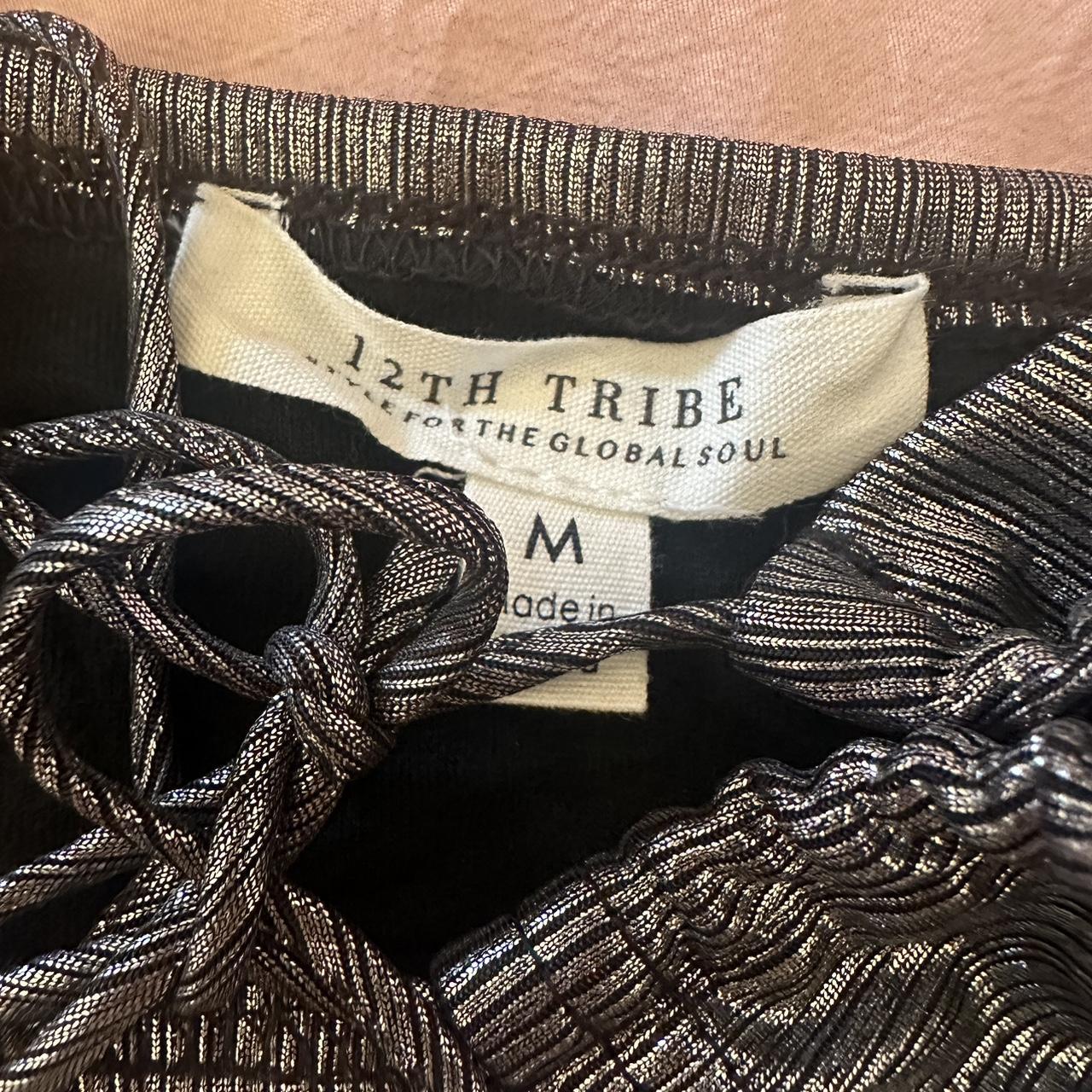 12th tribe metallic silver matching set size m, worn... - Depop
