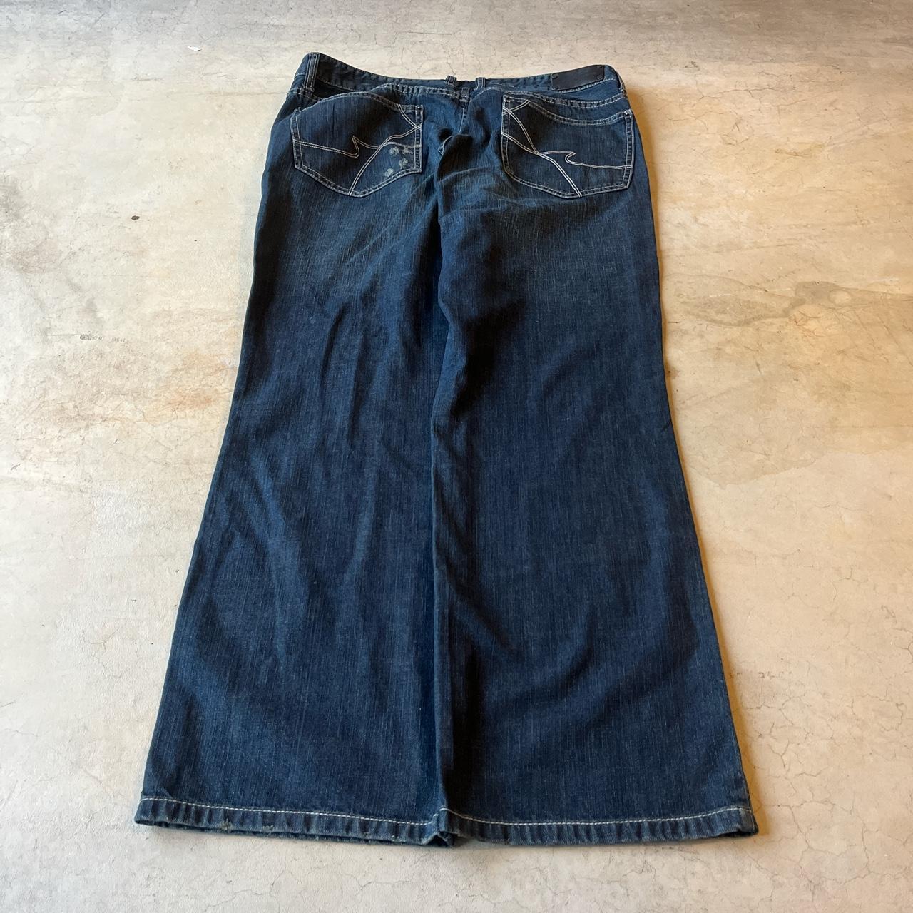 y2k jeans size- 36/30 leg opening - 9 inch brand... - Depop