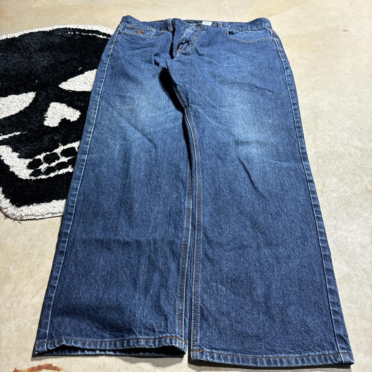 y2k grunge baggy jeans size - 40/31 leg opening -... - Depop