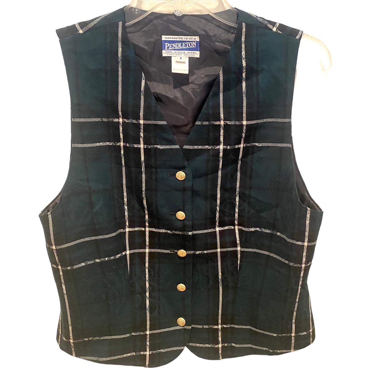 Vintage Pendleton Womens Virgin Wool Vest Size 8... - Depop