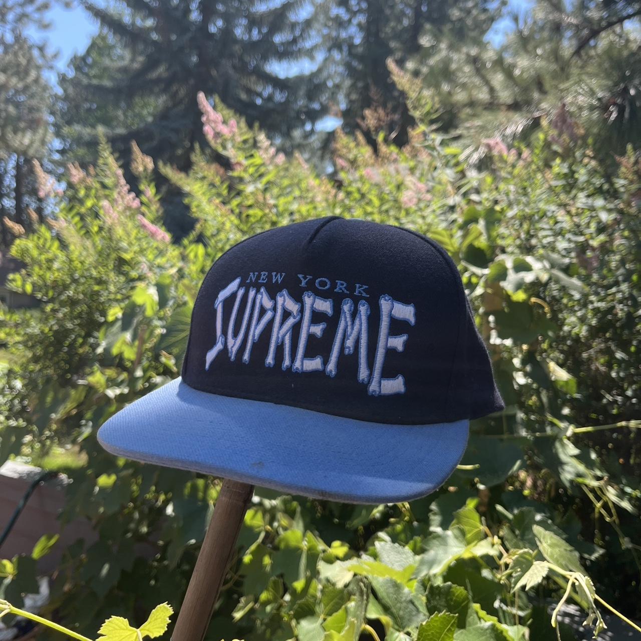 Supreme 5 panel bone faunt - Depop