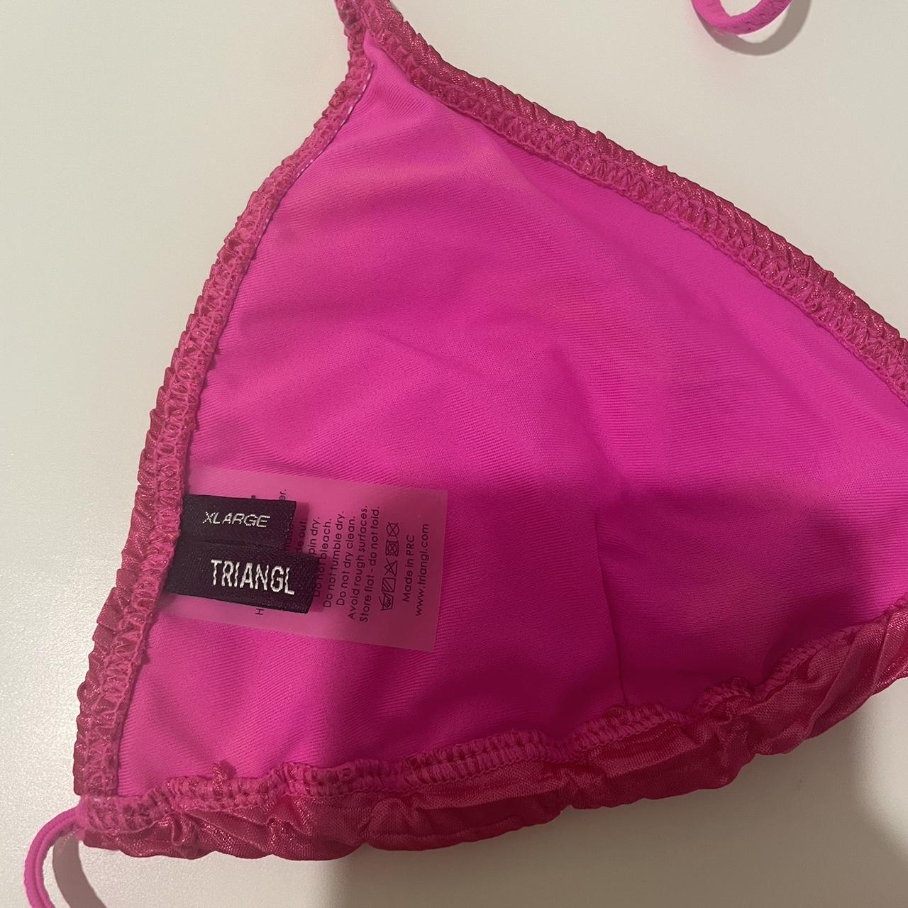 Discontinued pink Triangl bikini Extra-Large... - Depop