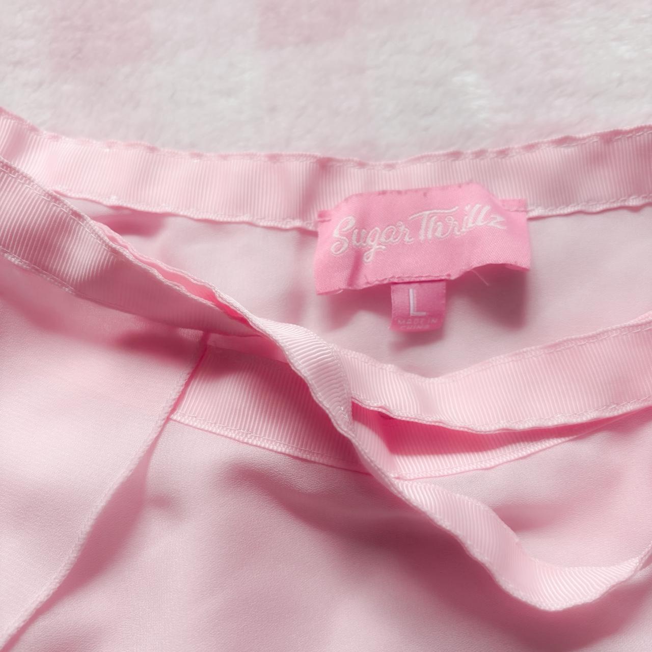 Pink dollskill Sugar Thrillz BUNS N' BOWS WRAP MINI... | Depop