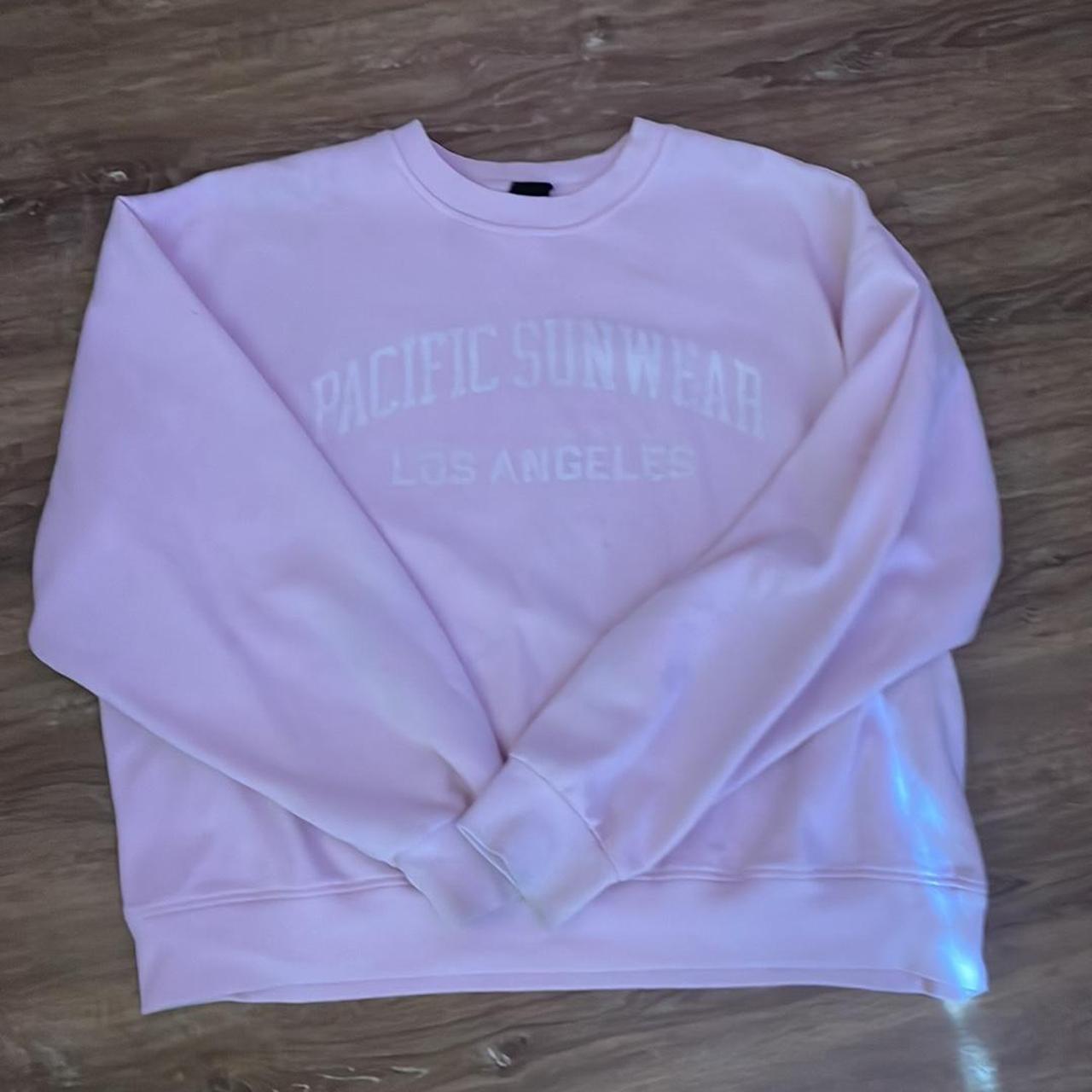 PacSun Pastel Pink Fleece Pacific Sunwear Vintage... - Depop