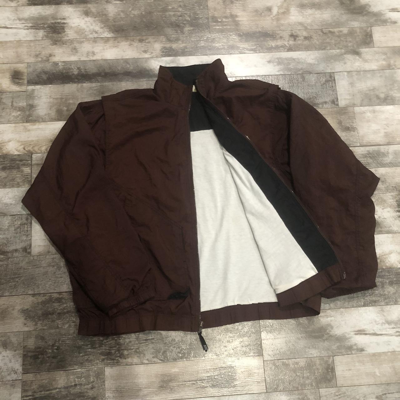 Nike Men's Brown and Cream Jacket | Depop