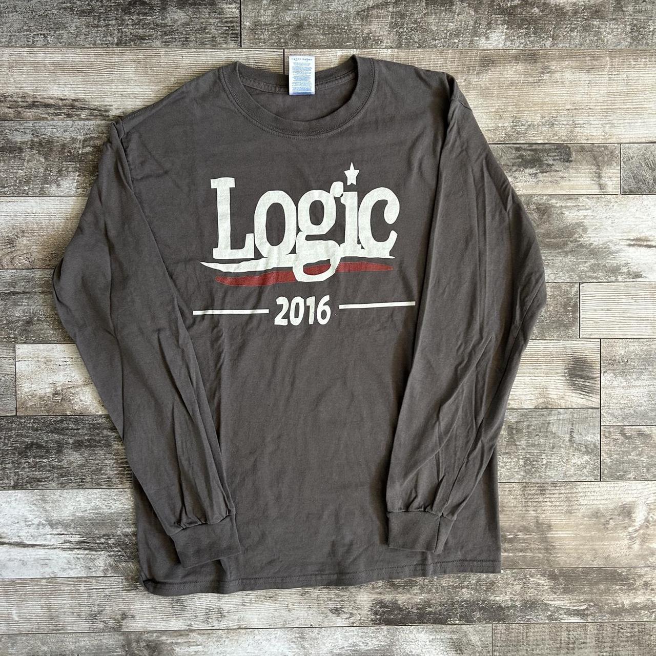 Grey Green Logic 2016 Concert Long Sleeve Tee Size... - Depop
