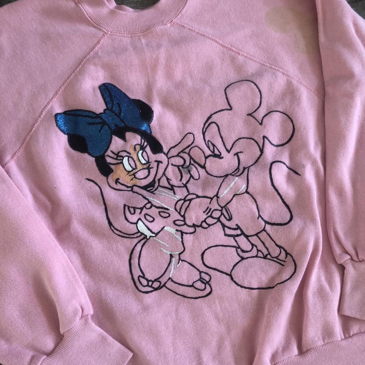 Vintage Y2K Pink Disney Mickey Minnie Mouse Graphic... - Depop