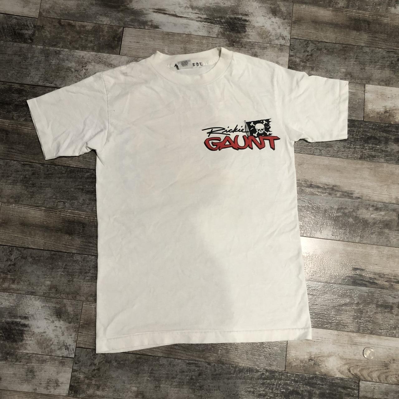 Vintage Y2K Rickie Gaunt Racing Graphic Tee... - Depop