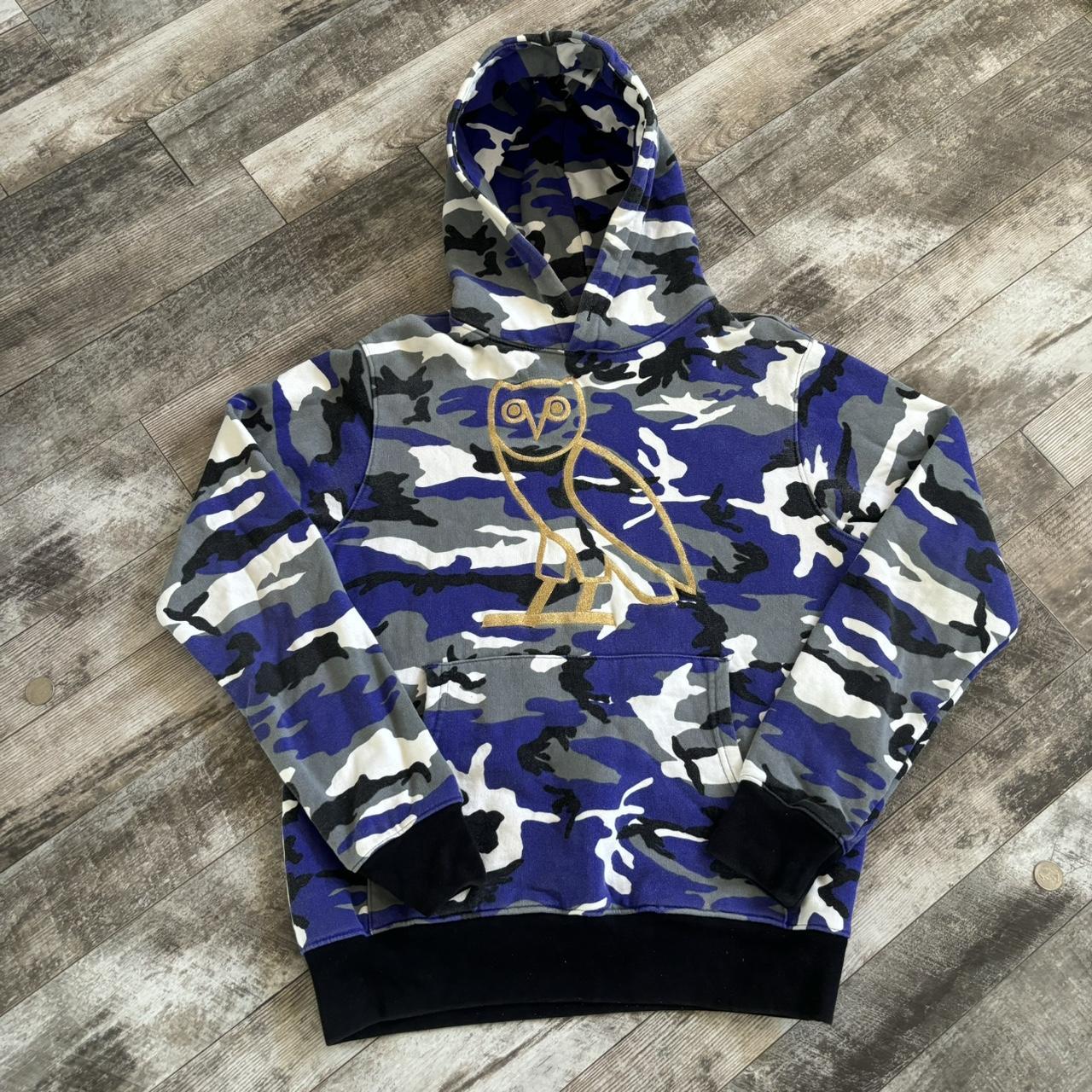 Vintage Y2K Blue Camo Drake OVO Octobers Very Own... | Depop