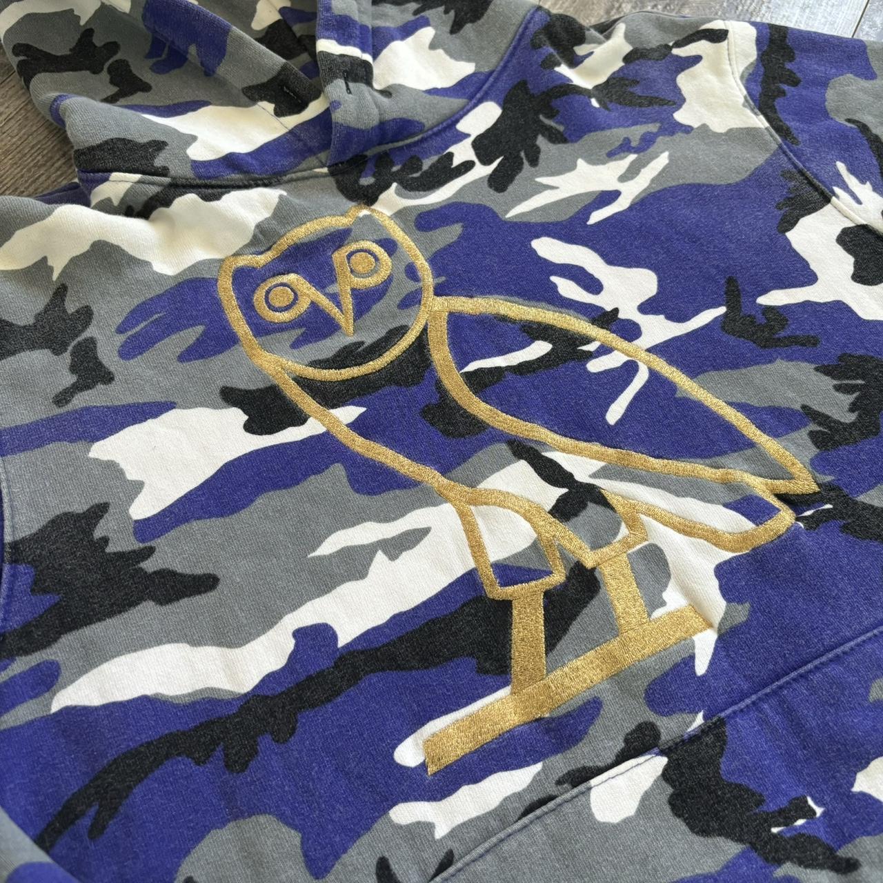 Vintage Y2K Blue Camo Drake OVO Octobers Very Own... | Depop