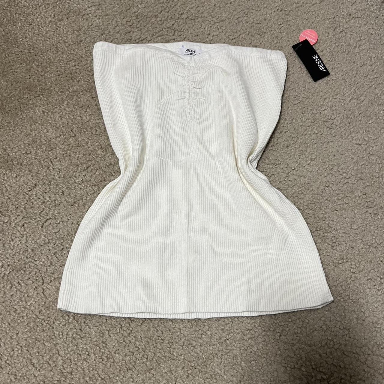 white ardene tube top ♤ new with tags and super... | Depop