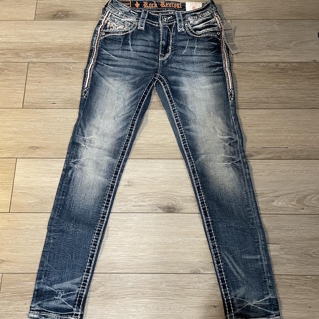 Rock Revival Skinny Jeans Size 23/27 Never worn... | Depop