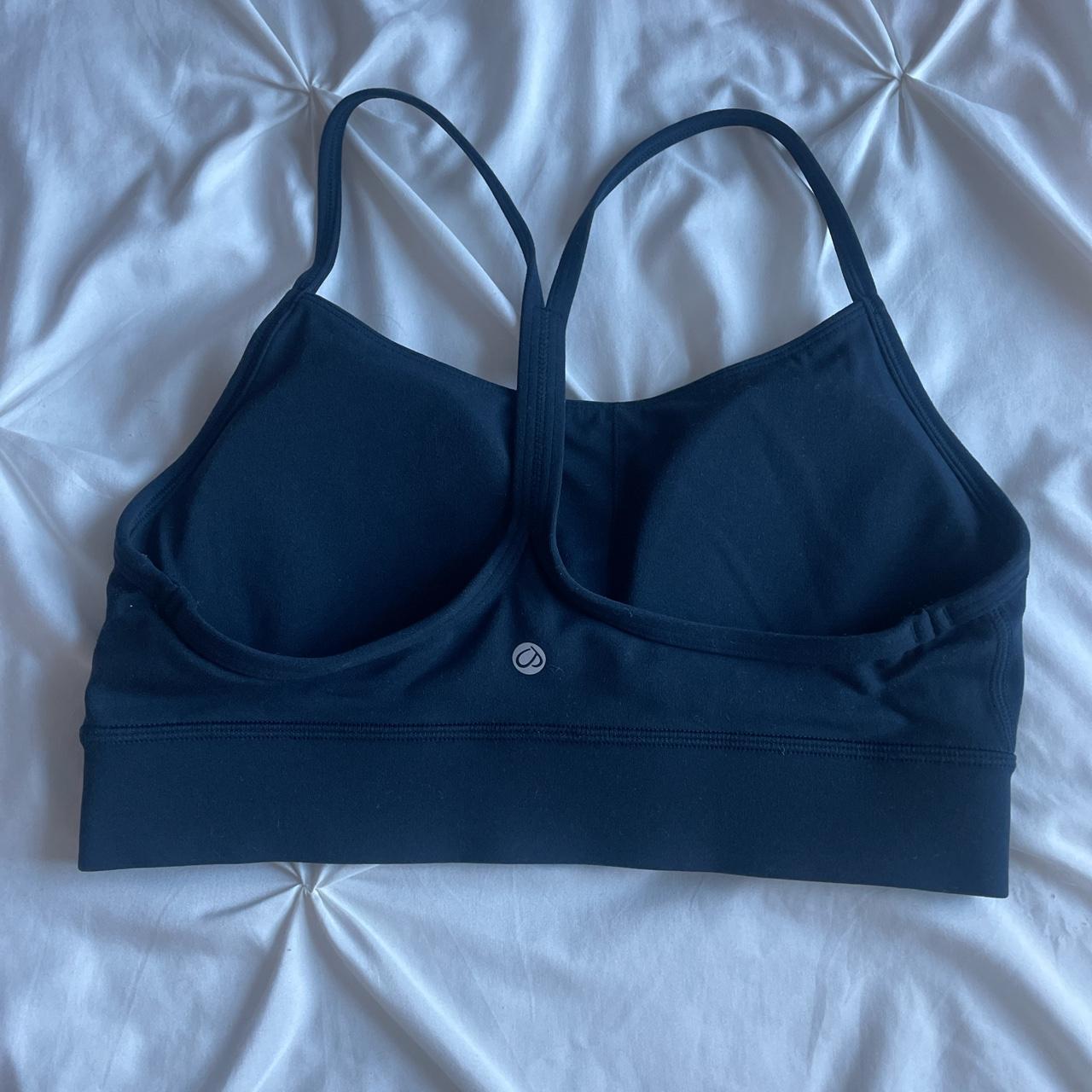Navy blue racer back sports bra ♡Comfortable and... - Depop