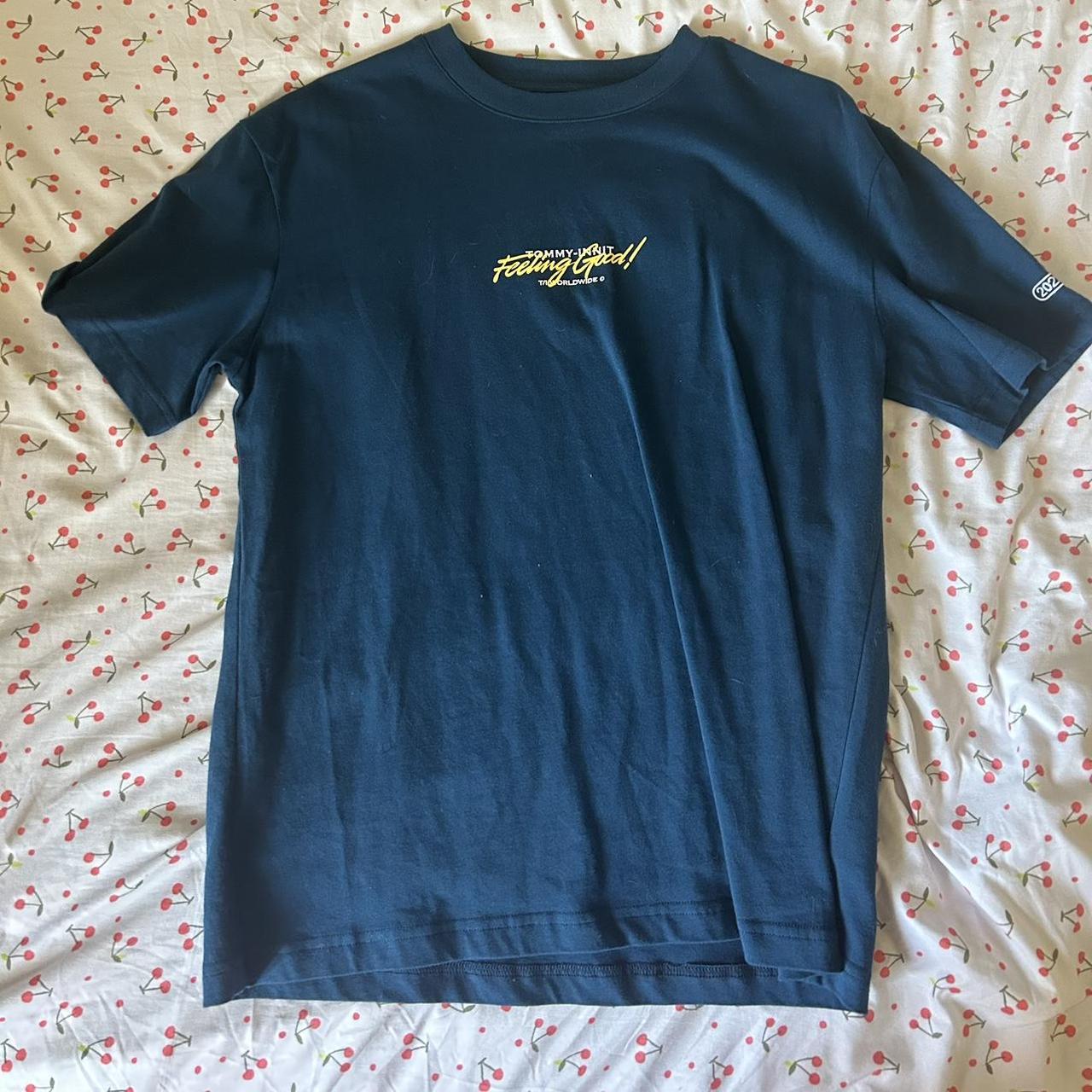 TommyInnit ‘21 blue feeling good T Shirt size small,... - Depop