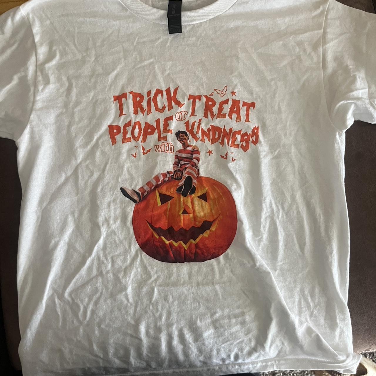 fan made harry styles tee. Trick or Treat People... | Depop