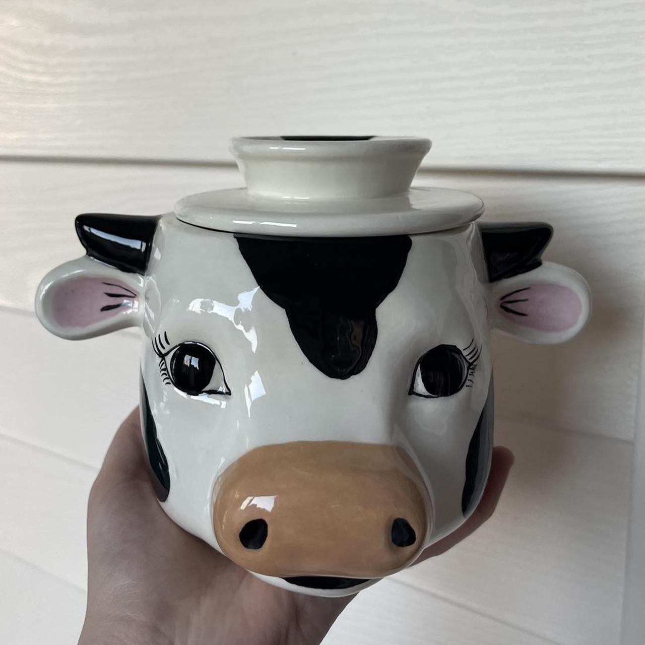 Cutest ceramic cow kitchen set. Comes with cow head... - Depop