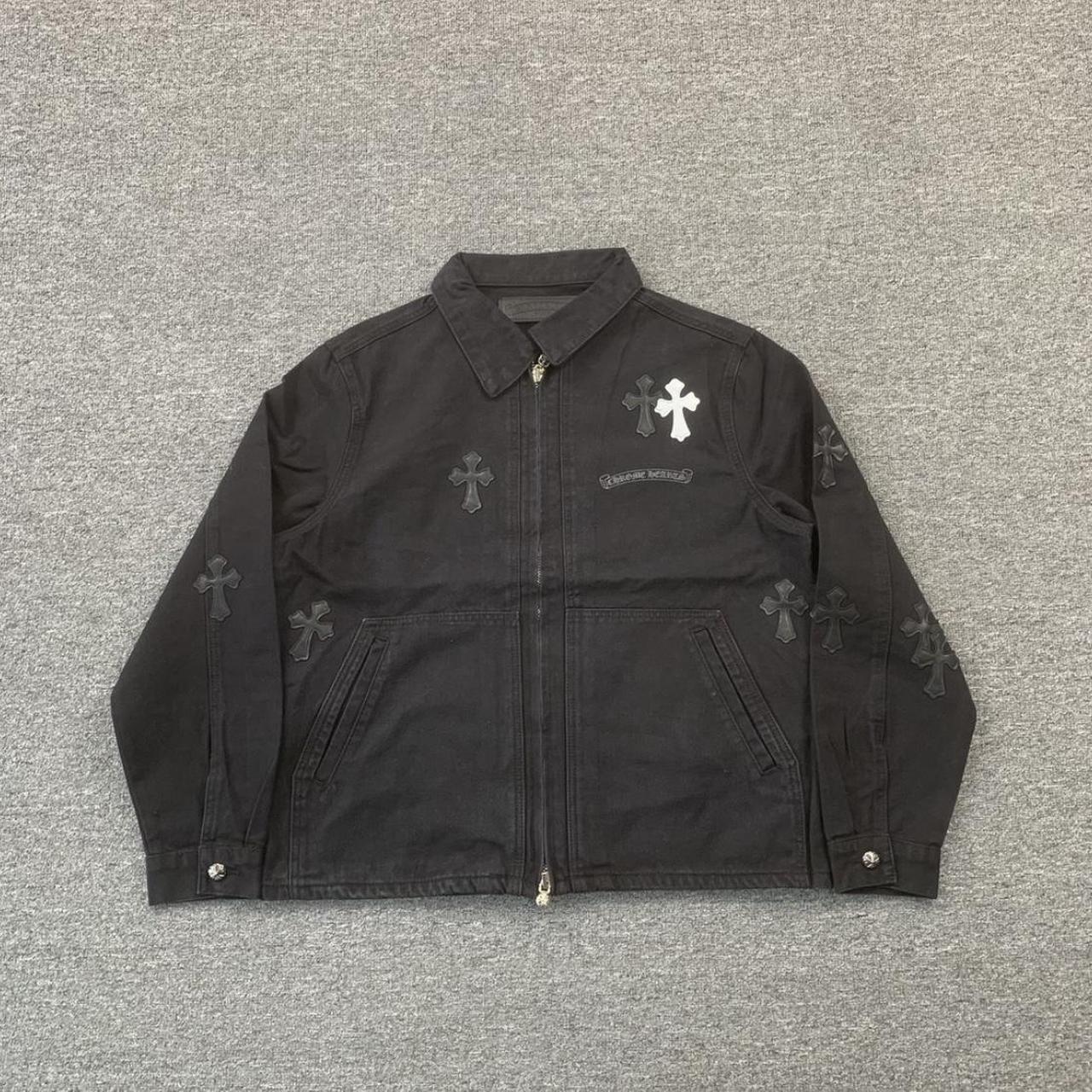 Chrome hearts jacket Size L - Depop