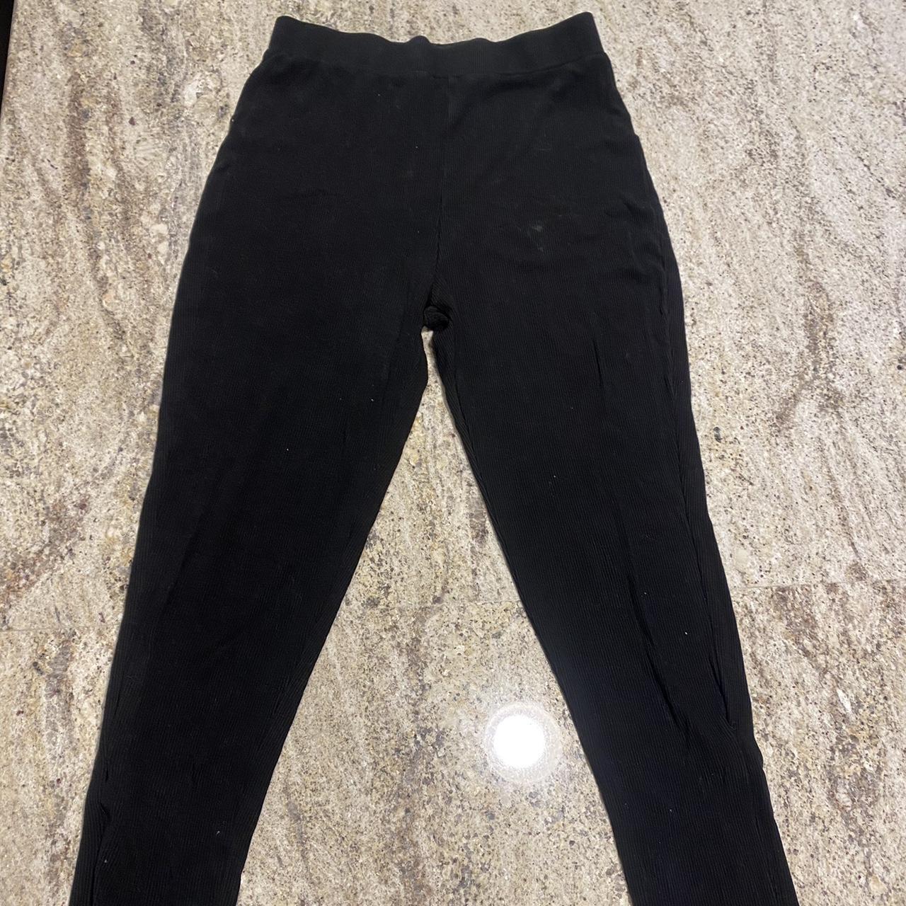 Black shein tight black pants - very comfy and... - Depop